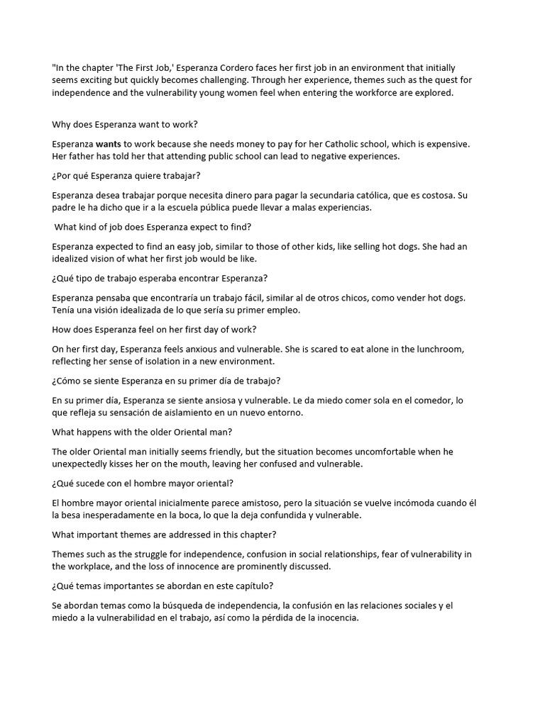 My First Job | PDF