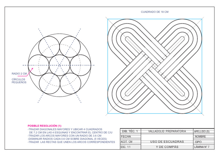 Lamina7 - Uso de Compás - Aplicado | PDF