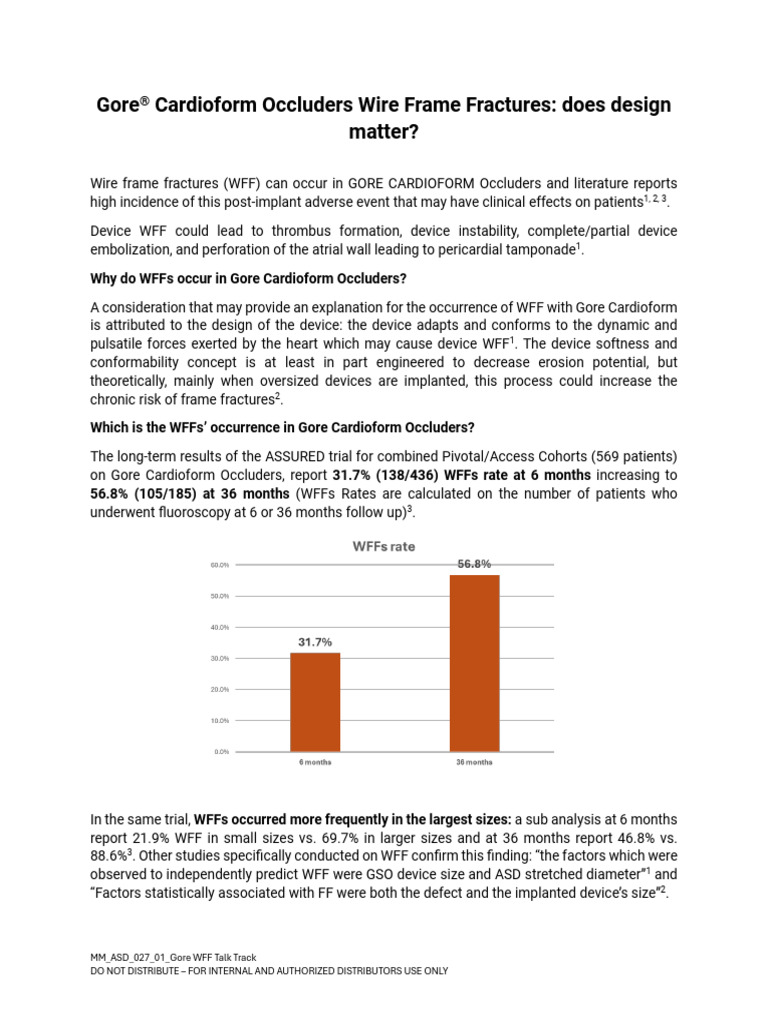 MM - ASD - 027 - 01 - Gore WFF Talk Track | PDF | Clinical Medicine ...