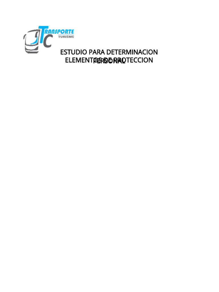 Determinación de EPP para Conductores | PDF | Higiene Ocupacional ...
