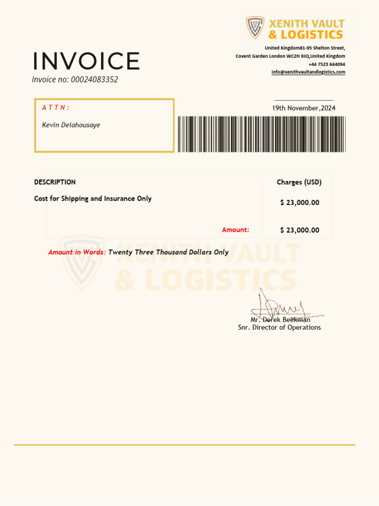Invoice PDF | PDF
