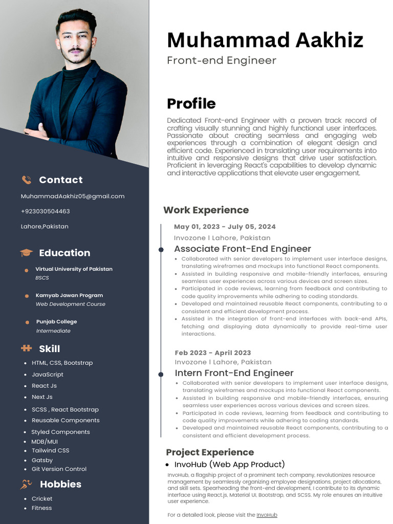 Resume-Frontend Engineer | PDF | User Interface | Systems Architecture