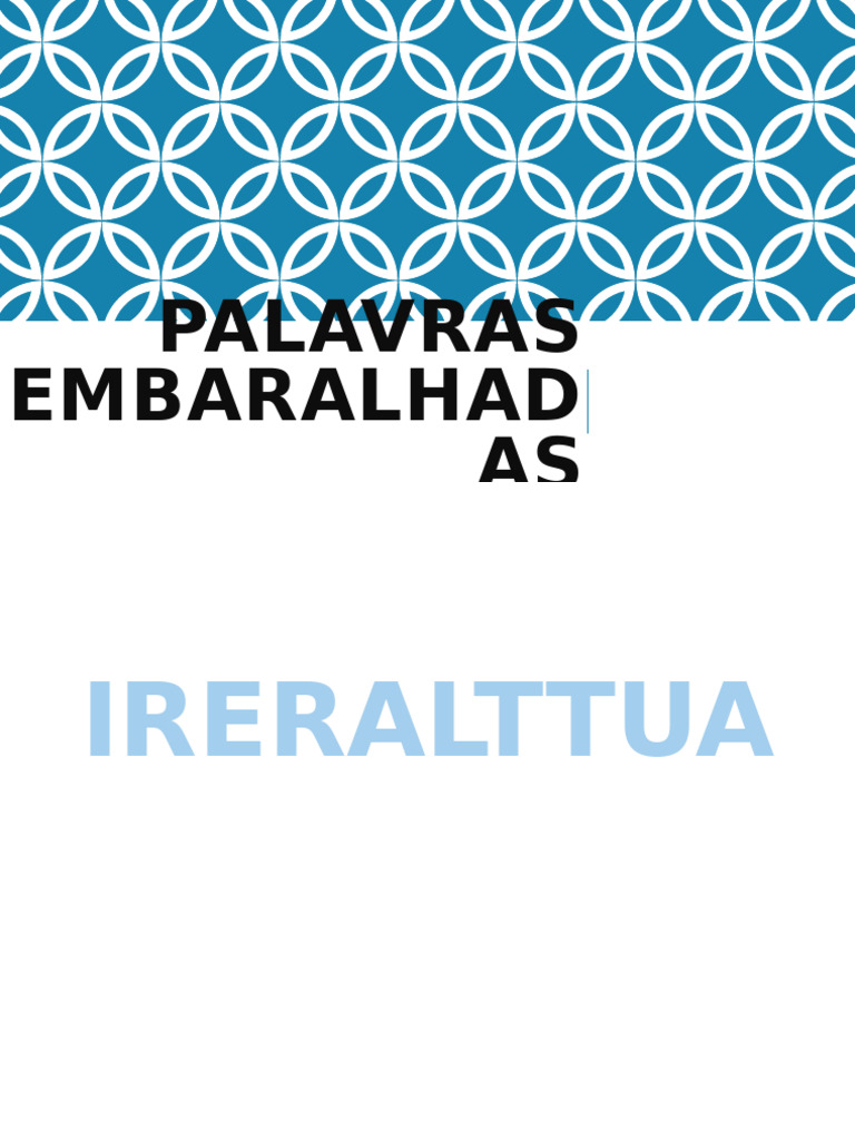 Palavras Embaralhadas | PDF