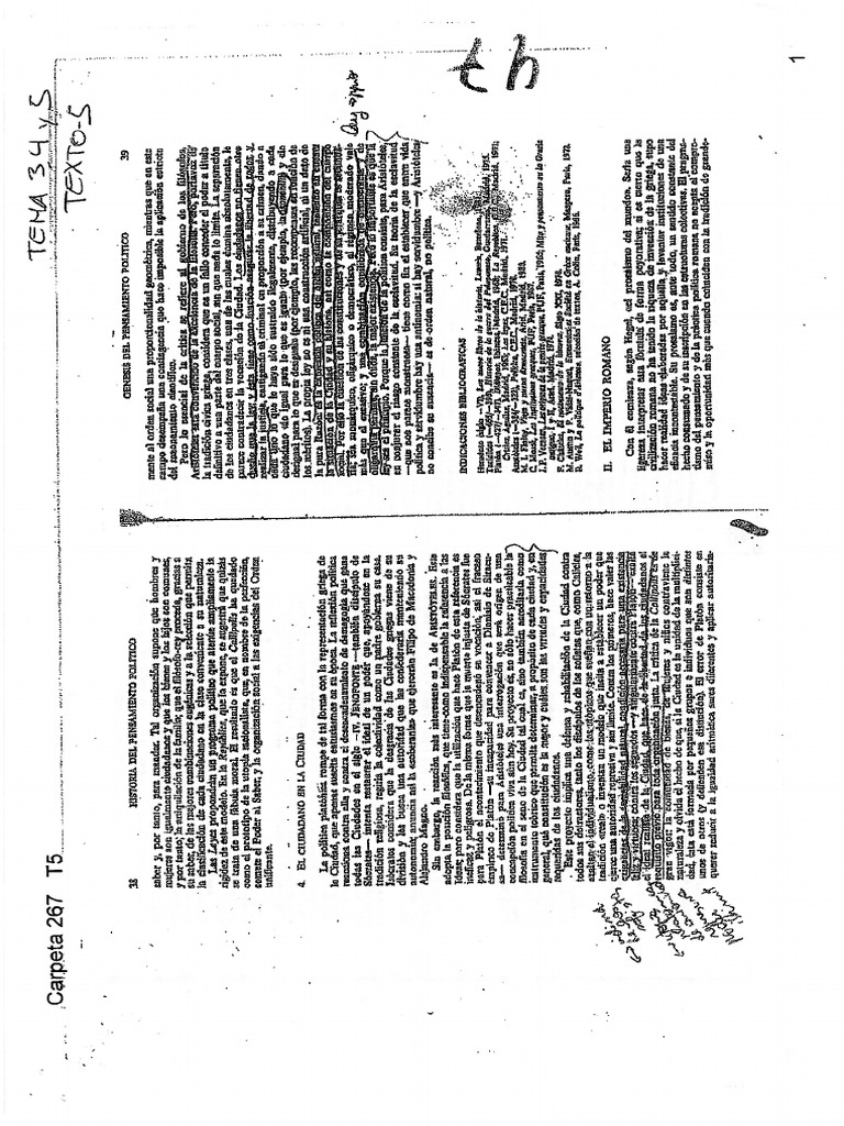 T5 Génesis Del Pensamiento Político | PDF