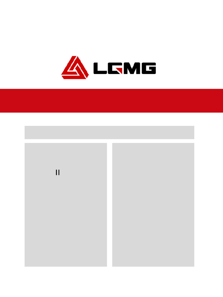 LGMG H1840 Maintenance Manual | PDF | Bearing (Mechanical) | Radiator