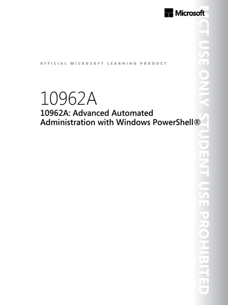 10962A ENU TrainerHandbook | PDF | Software Engineering | Computing