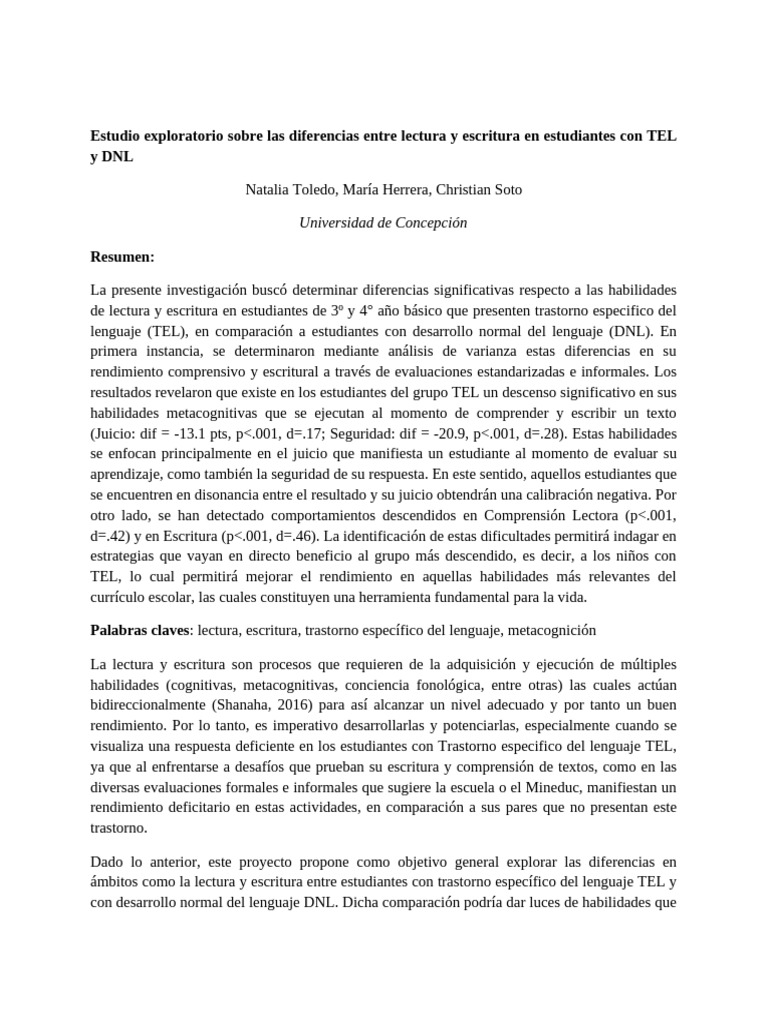 Articulo Lectura Escritura 1 | PDF | Cognición | Comunicación humana