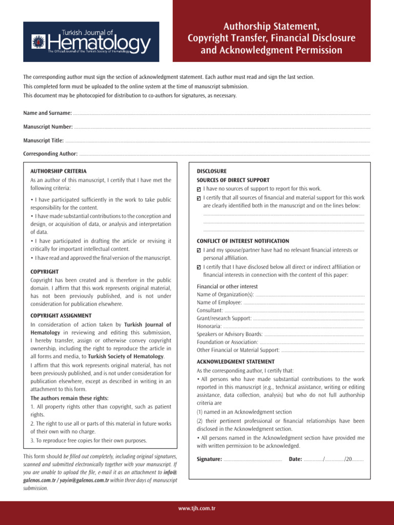 2022 Copyright Form | PDF | Copyright | Clinical Trial