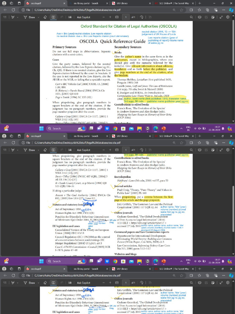 Oscola Citation | PDF