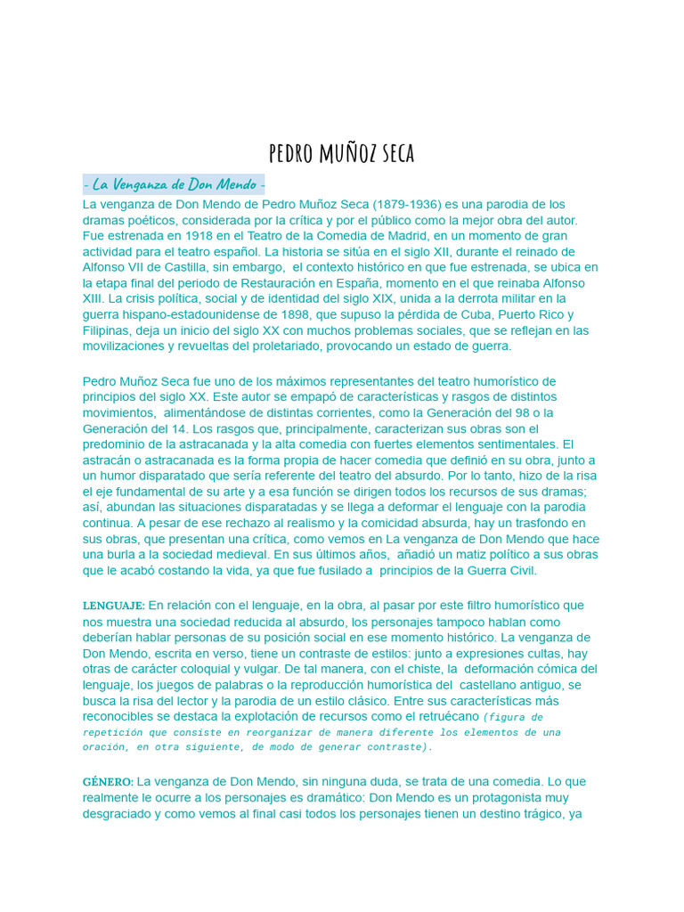 Muñoz Seca | PDF | Humor | Amor