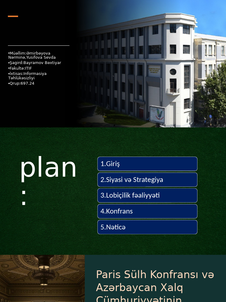 Paris Sulh Konfransi Ve Azerbaycan Xalq Cumhuriyyetinin Musteqillik Mubarizesi | PDF