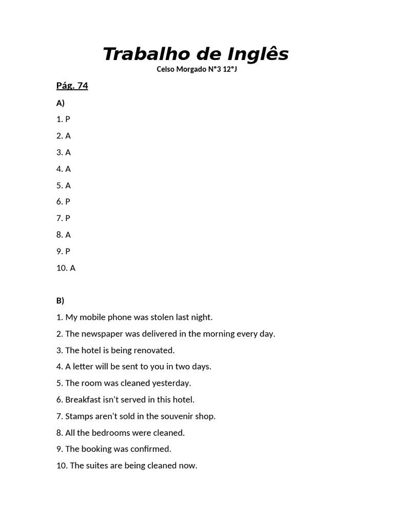 Trabalho Aut de Inglês | PDF | Foreign Language Studies Trabalho Aut de Inglês | PDF | Foreign Language Studies