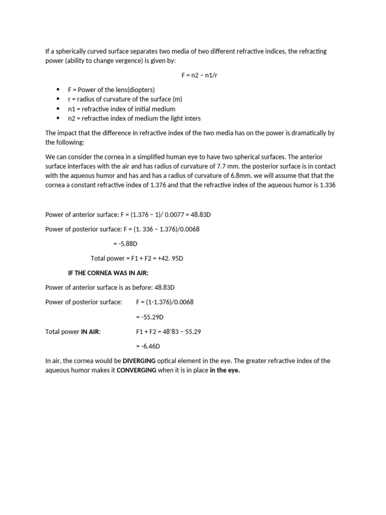 Calculus of The Eye | PDF | Teaching Methods & Materials | Science ...