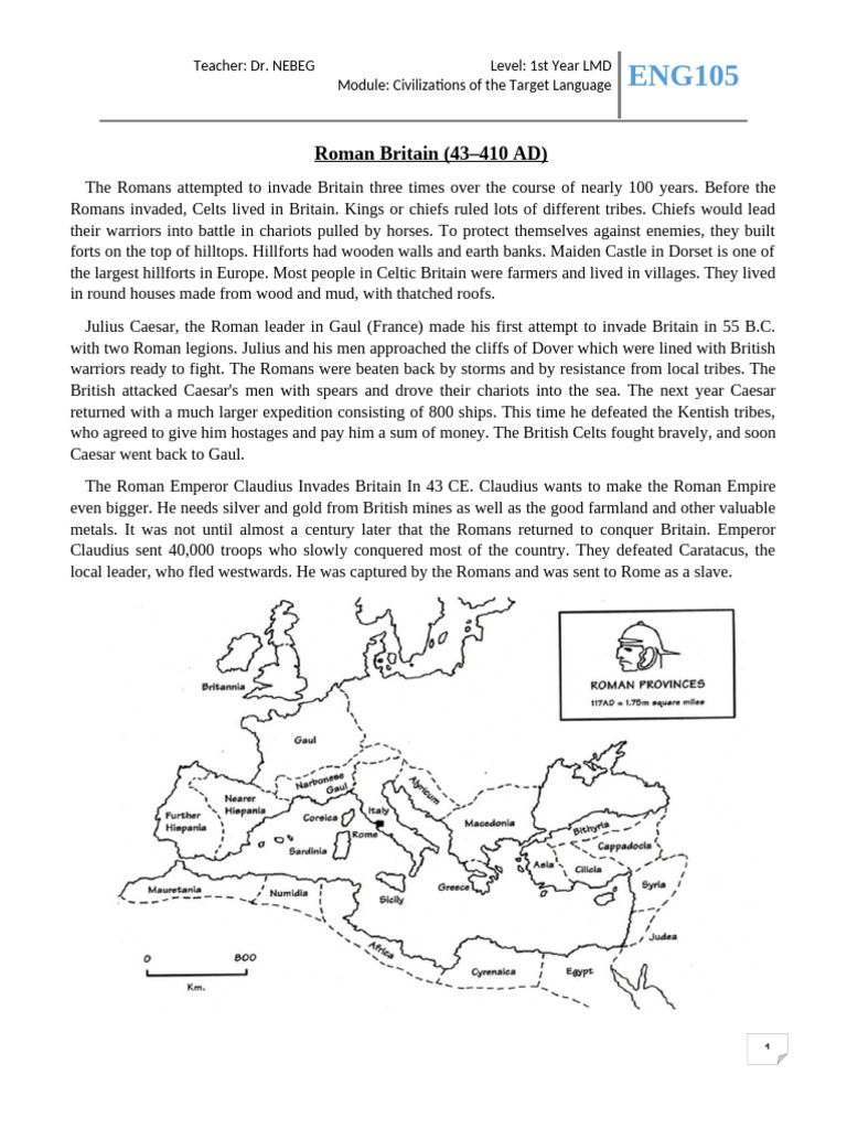 3-Roman Britain (43-410 AD) | PDF | Ancient Rome | Celts