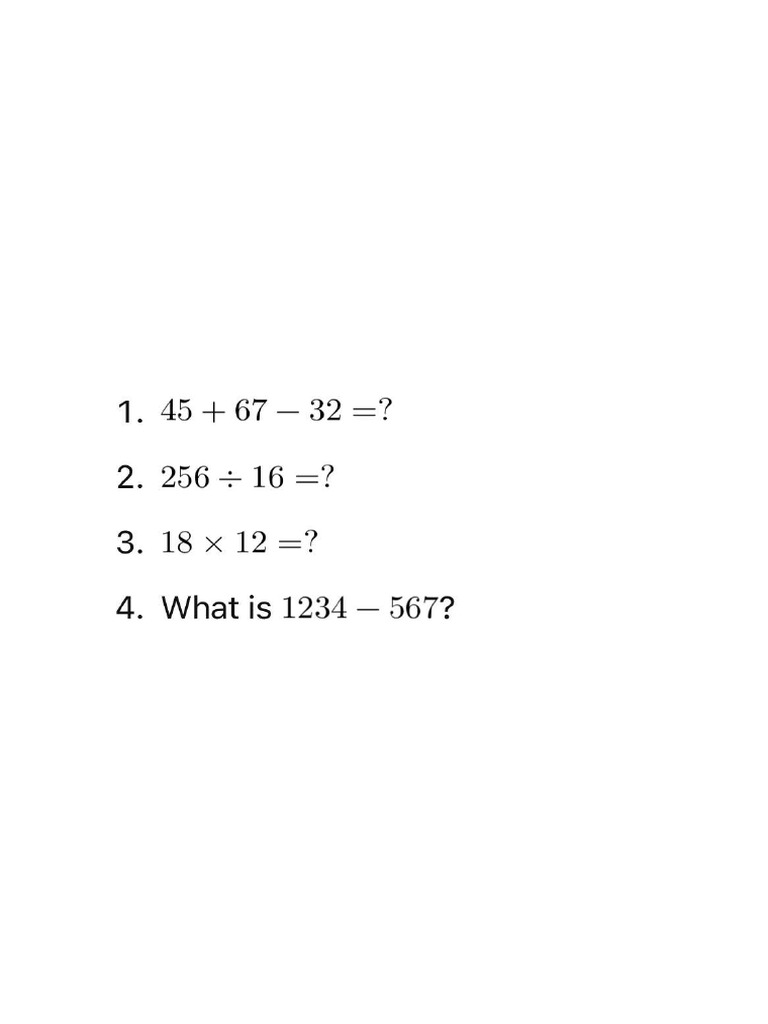 MCQ Math | PDF