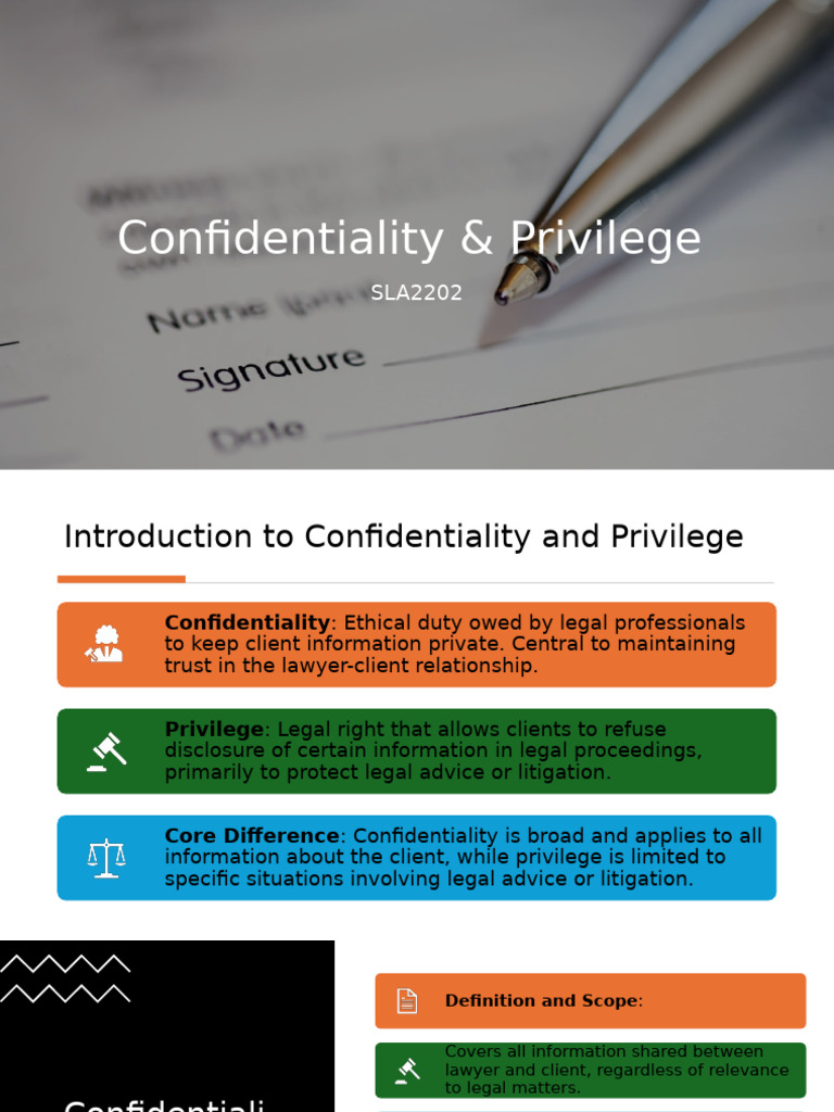 PandC | PDF | Confidentiality | Common Law