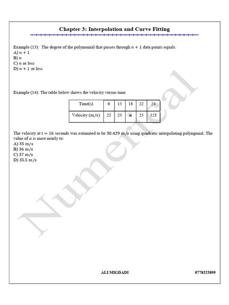 3 7 PDF | PDF | Interpolation | Mathematics