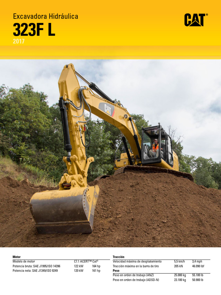 Catalogo Cat 323FL | PDF | Motores | Motor diesel