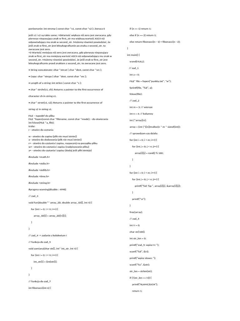 Notatki Na Kol 2 | PDF