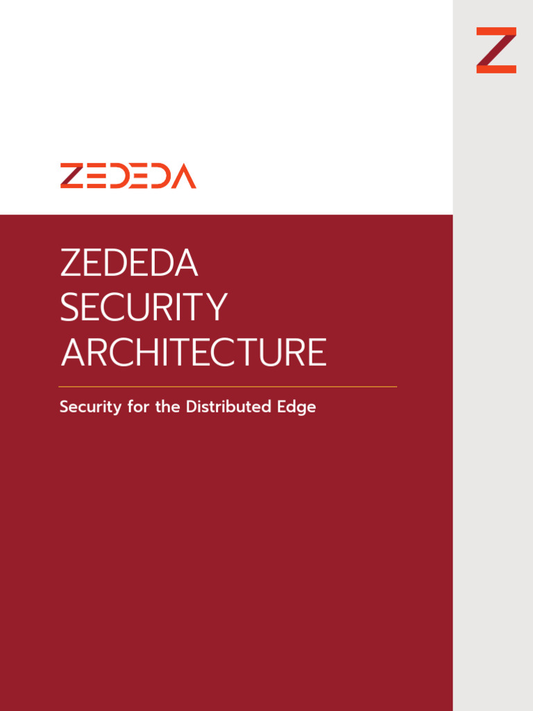 ZEDEDA Security WP Feb2021 | PDF | Security | Computer Security