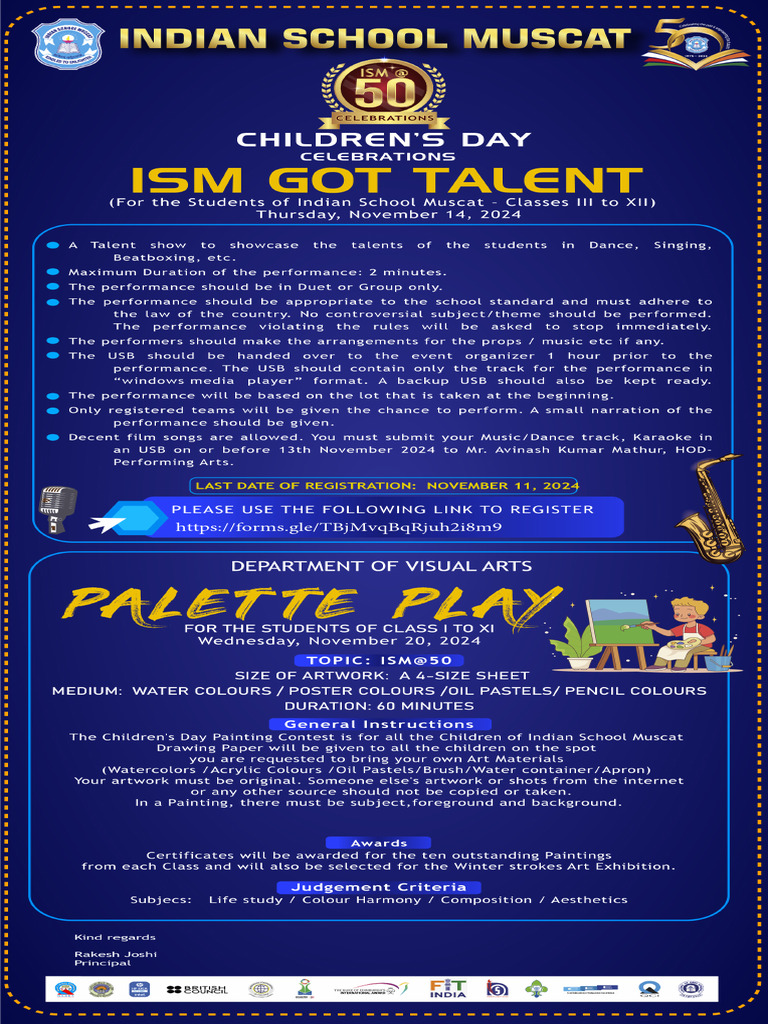 Ism@50 Children's Day - 2024-01-01 | PDF