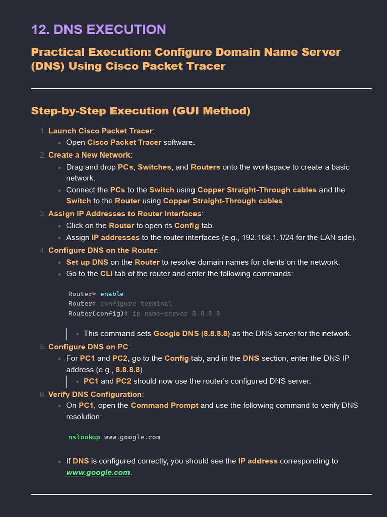 DNS Execution | PDF | Domain Name System | Ip Address