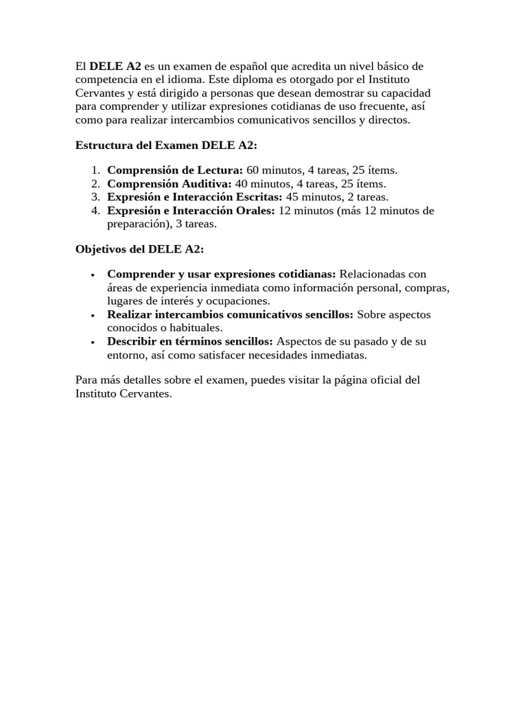 Dele A2 | PDF | Crecimiento personal y profesional