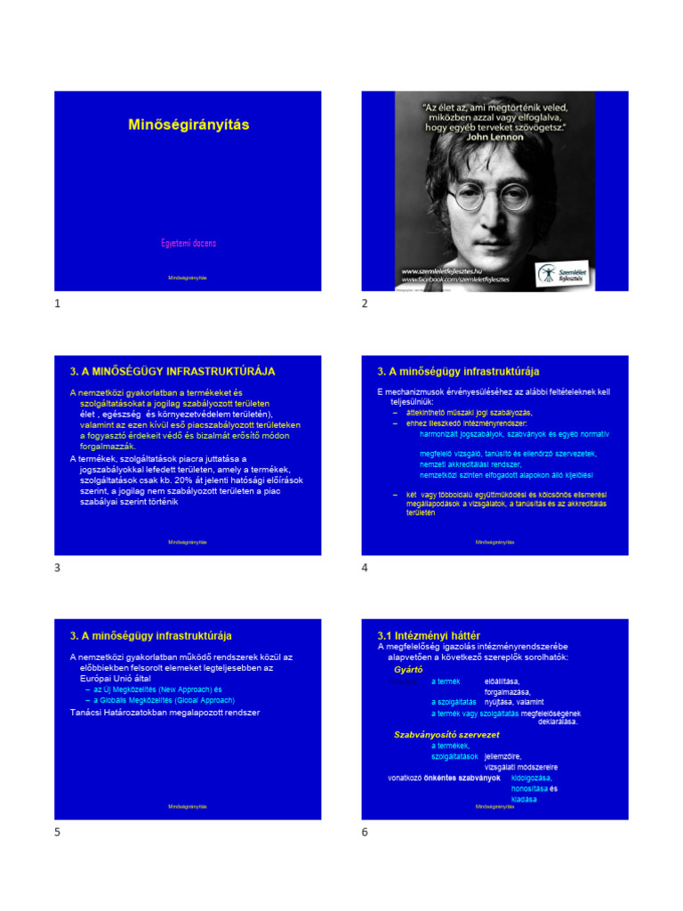 Minőségirányítás: Dr. Varga Gyula | PDF