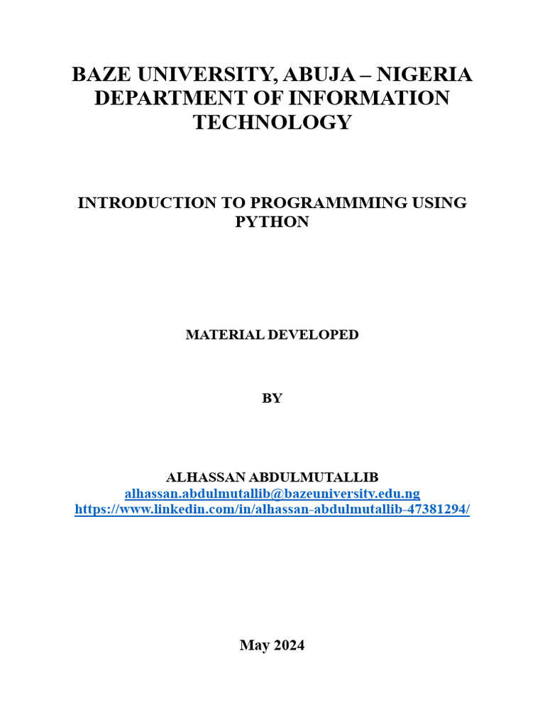 Introduction To Programming Lecture - 1 | PDF | Computer Programming ...