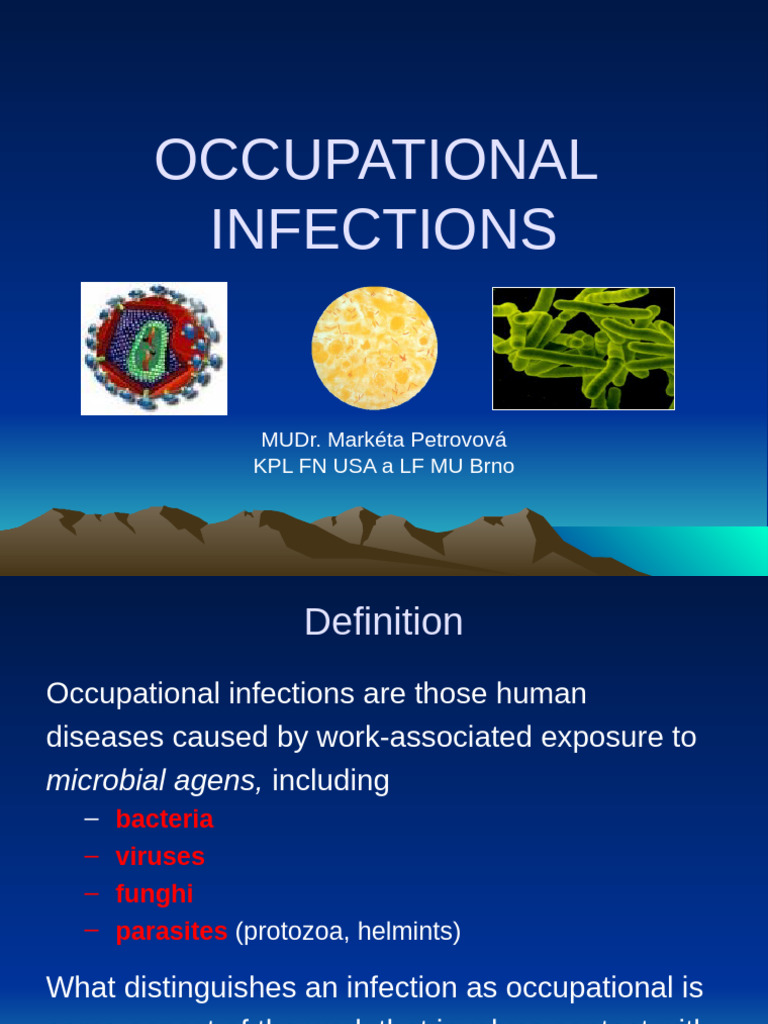 Occupational Infections | PDF | Infection | Vaccination