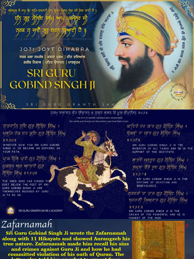 Sikh History: Zafarnamah & Battles | PDF | Nāstika | Indian Religions