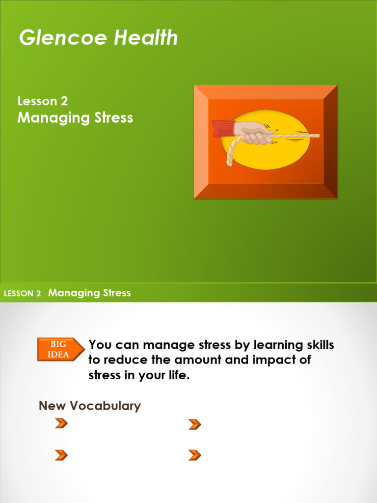 HOPE Chapter 4 Lesson 2 | PDF | Stress (Biology) | Stress Management