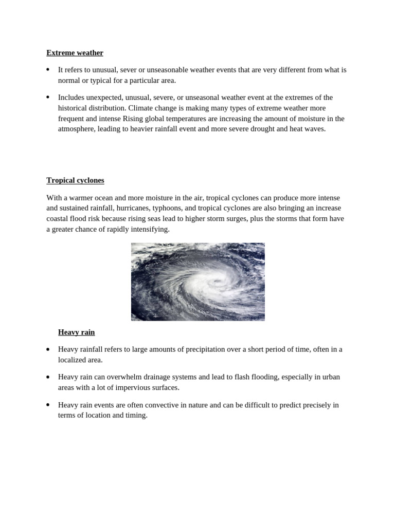 Tropical Cyclon WPS Office | PDF | Flood | Climate Change