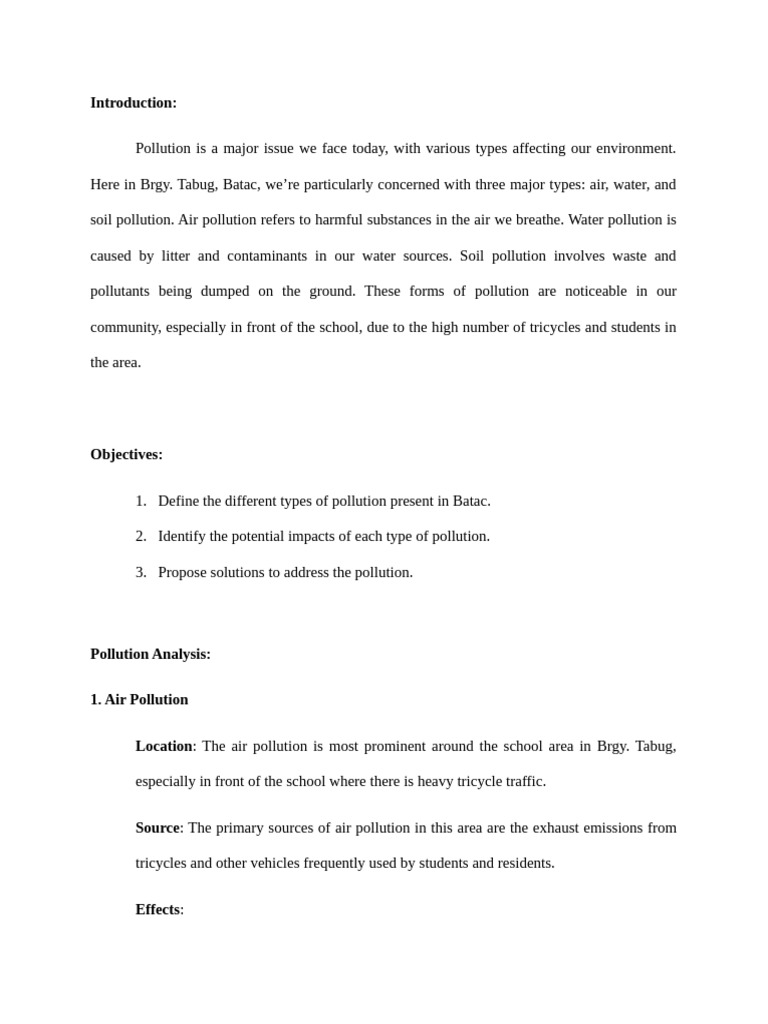 Case Study NatSci | PDF | Air Pollution | Pollution