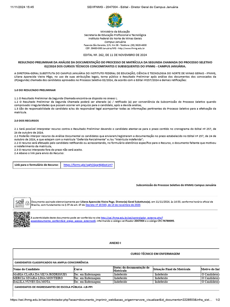 SEI - Documentos Do Bloco de Assinatura 141476 | PDF | Estágios educacionais