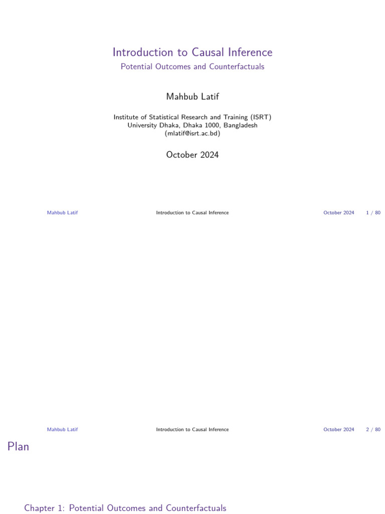 CH 1 | PDF | Causality