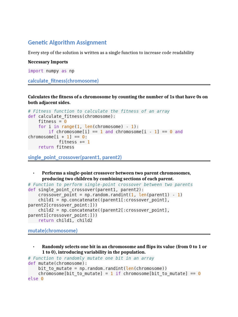 Genetic | PDF | Genetic Algorithm | Fitness (Biology)