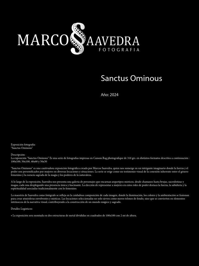 Sanctus Ominous de Marcos Saavedra | PDF