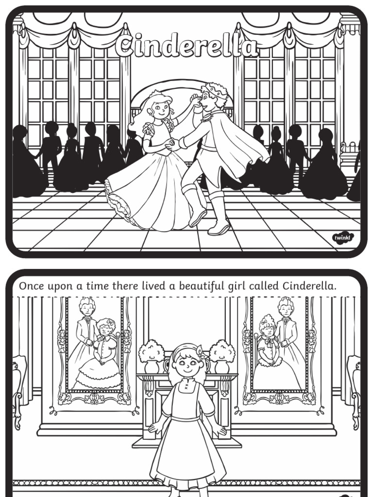 Cinderella Story Sequencing BW | PDF