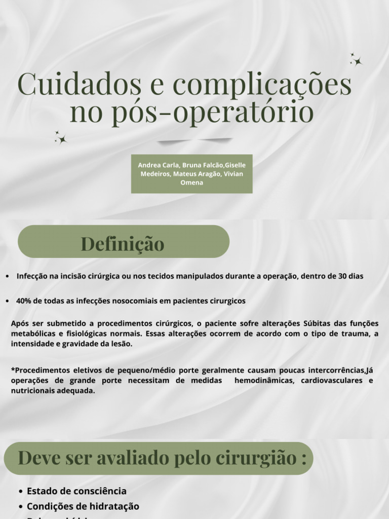 Pós Operatório Revisado | PDF