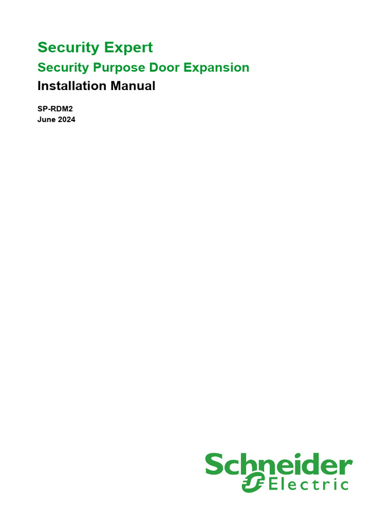 SP-RDM2 Security Expert - Door Expansion Module - Installation Guide ...