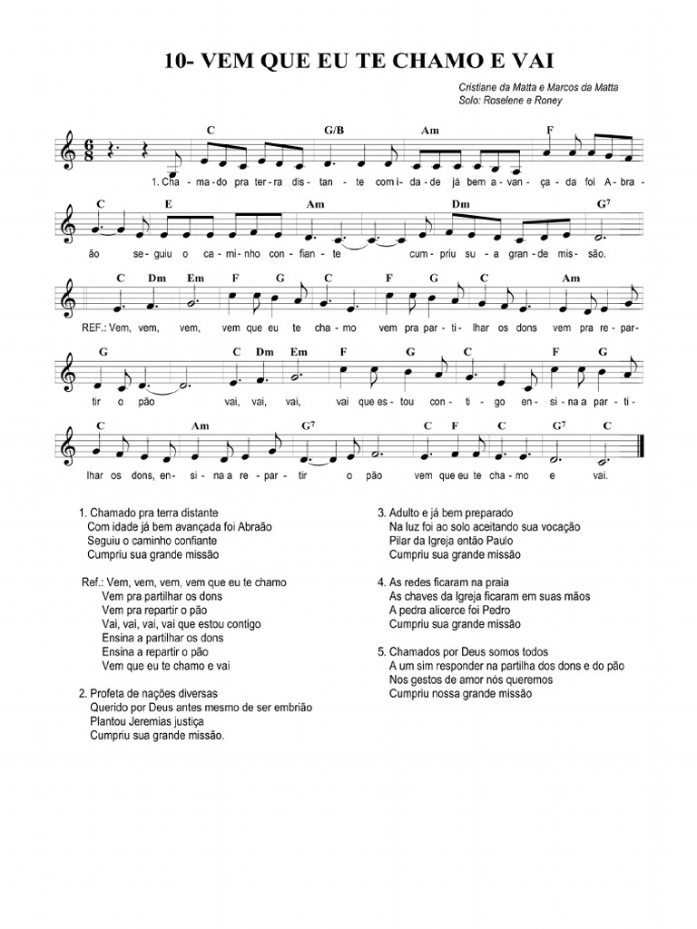 Vem Que Eu Te Chamo e Vai | PDF