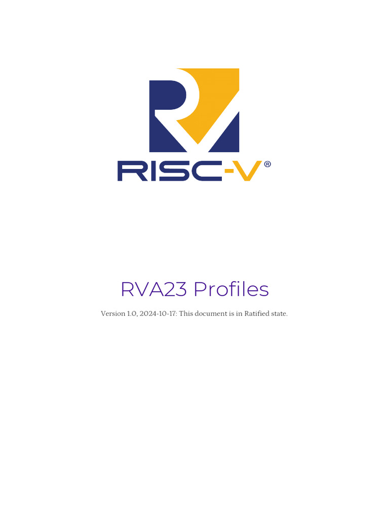 Rva23 Profile | PDF | 64 Bit Computing | Computer Architecture