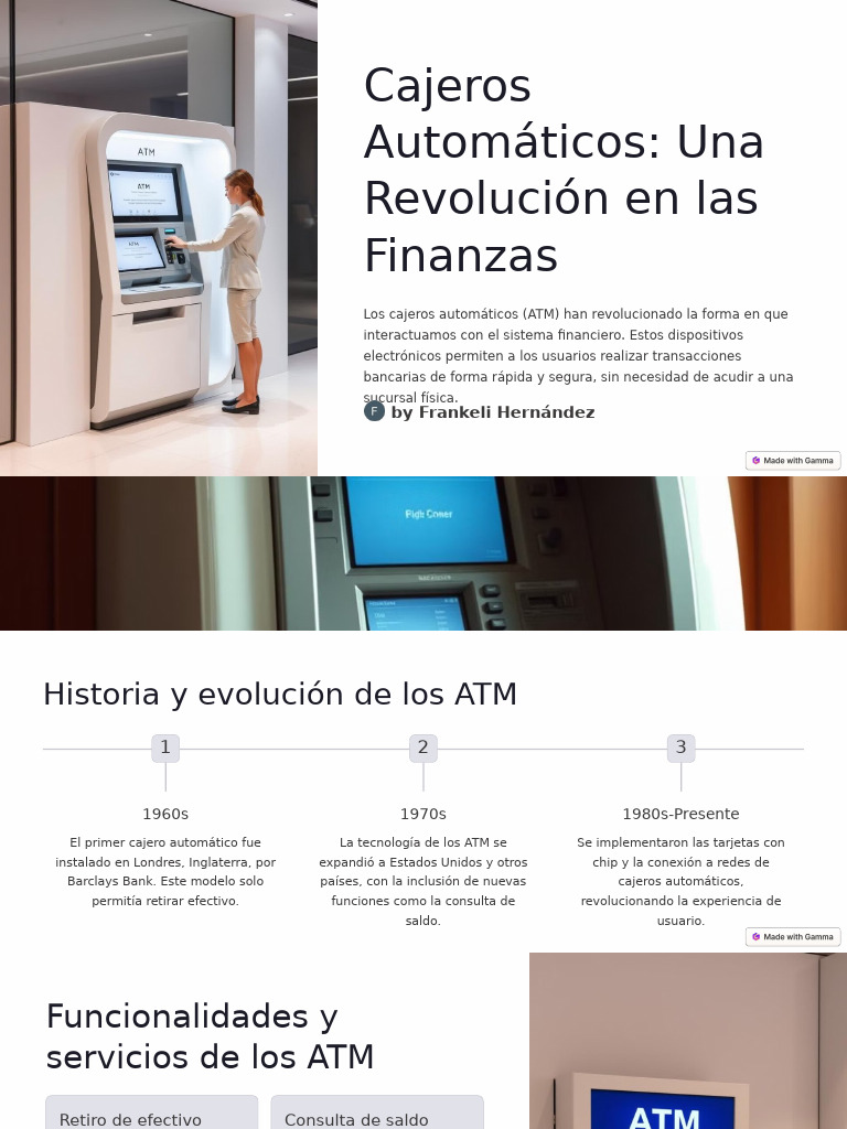 Cajeros Automaticos Una Revolucion en Las Finanzas | PDF | Tecnología