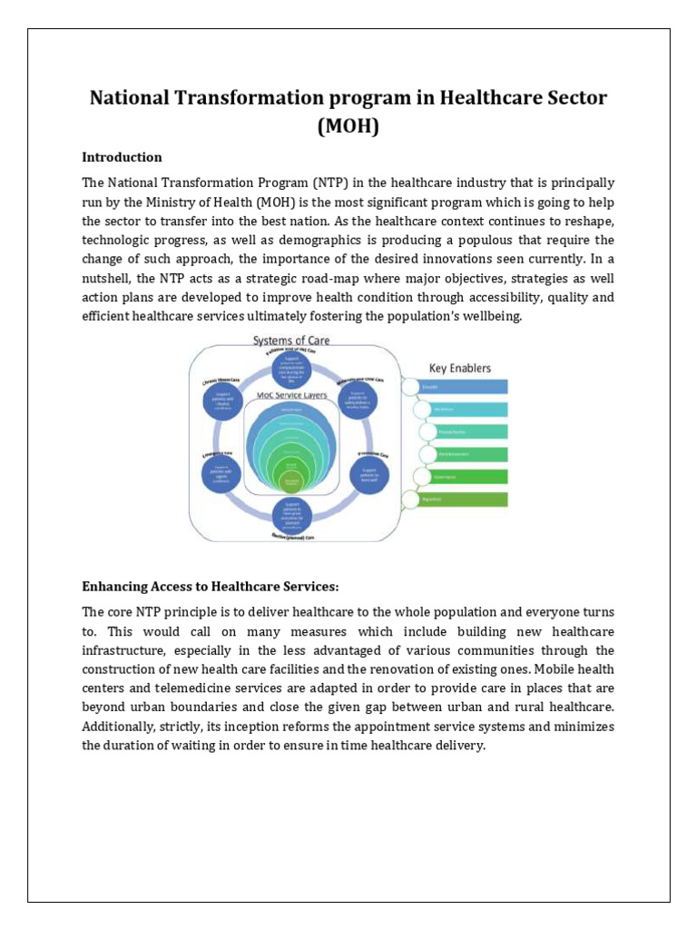 National Transformation Program in Healthcare Sector (MOH) | PDF ...