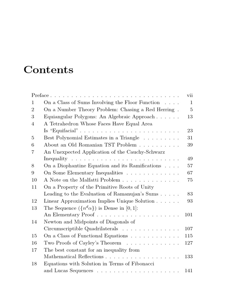 Twenty One Articles For Mathematics Competitions Look Inside | PDF | Mathematics | Equations