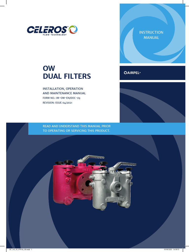 Iom Duplex Filter Ap - 142 - 05 - Ow - GB Rev 4 2021 | PDF | Valve ...