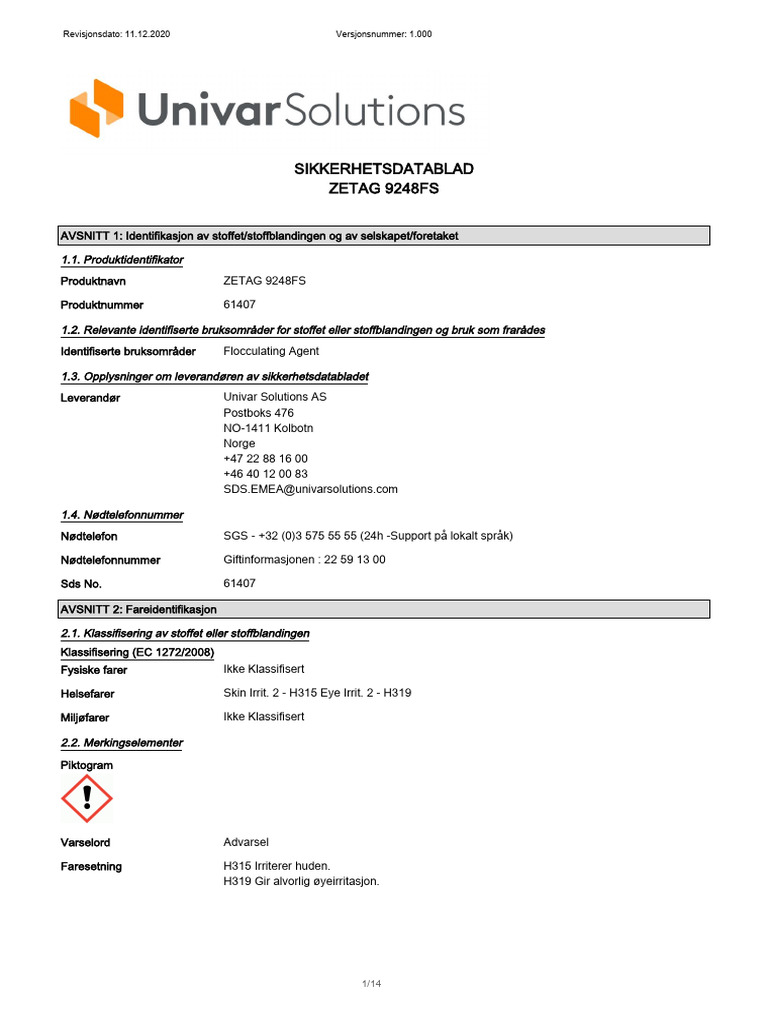 Sds File-2038059 | PDF