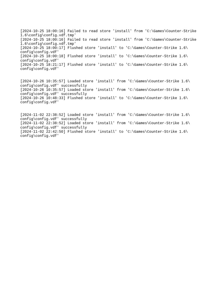 Counter-Strike Config Log | PDF