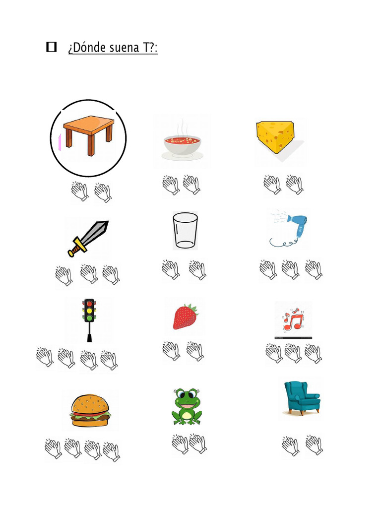 Posición Letra S | PDF